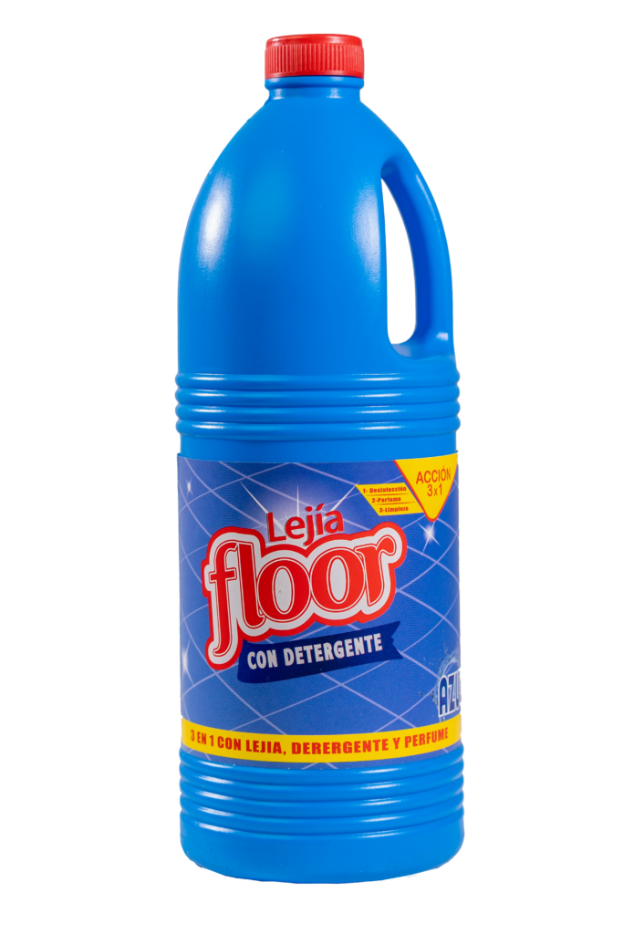 LEJÍA FLOOR CON DETERGENTE AZUL 2L